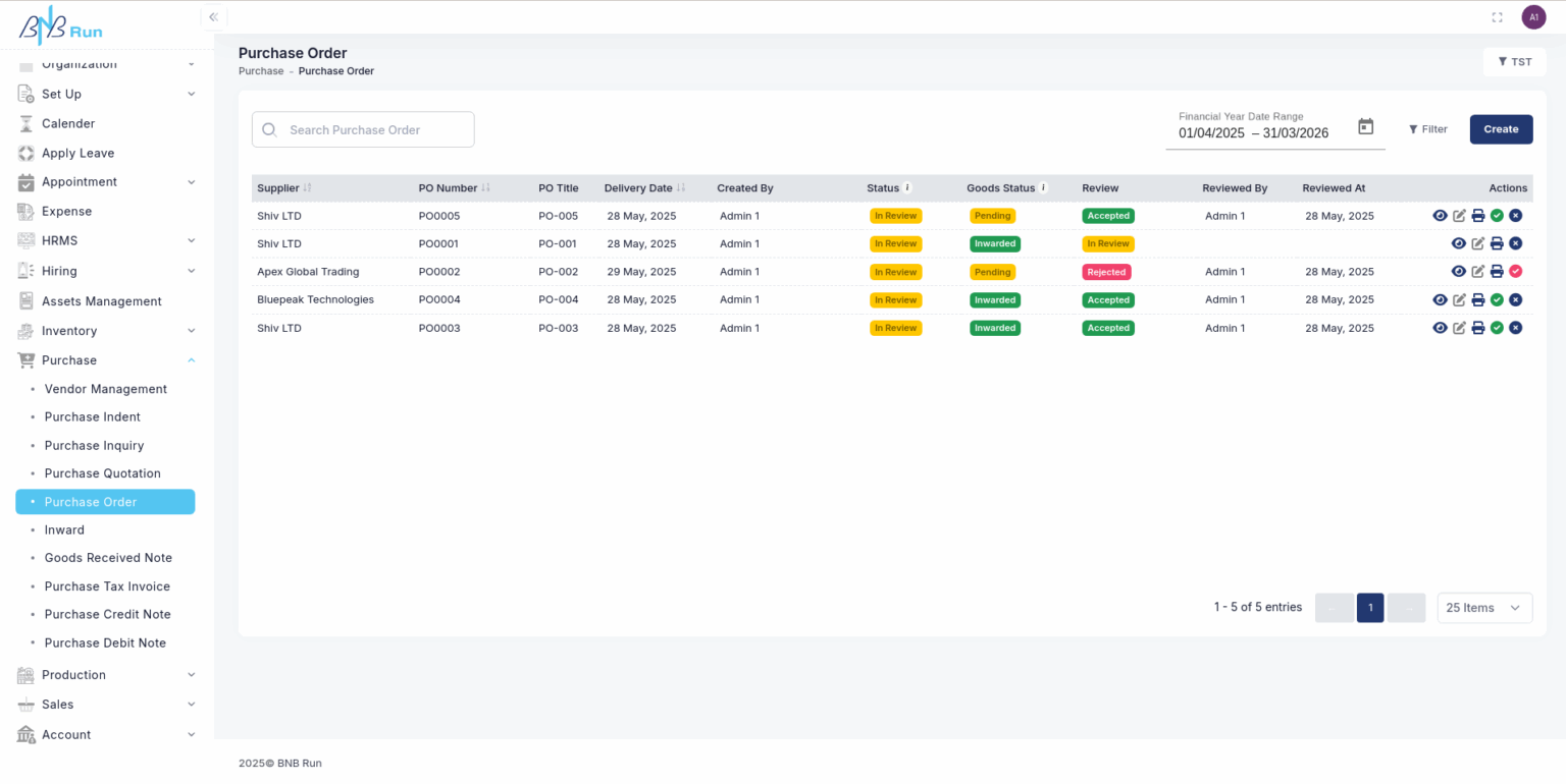 Purchase Management - Your Business App Solution!